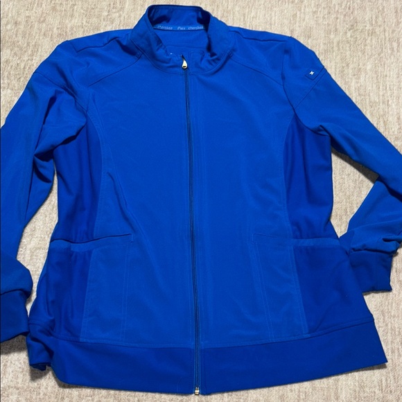 Cherokee | Jackets & Coats | Xl Cherokee Iflex Scrub Jacket Royal Blue ...